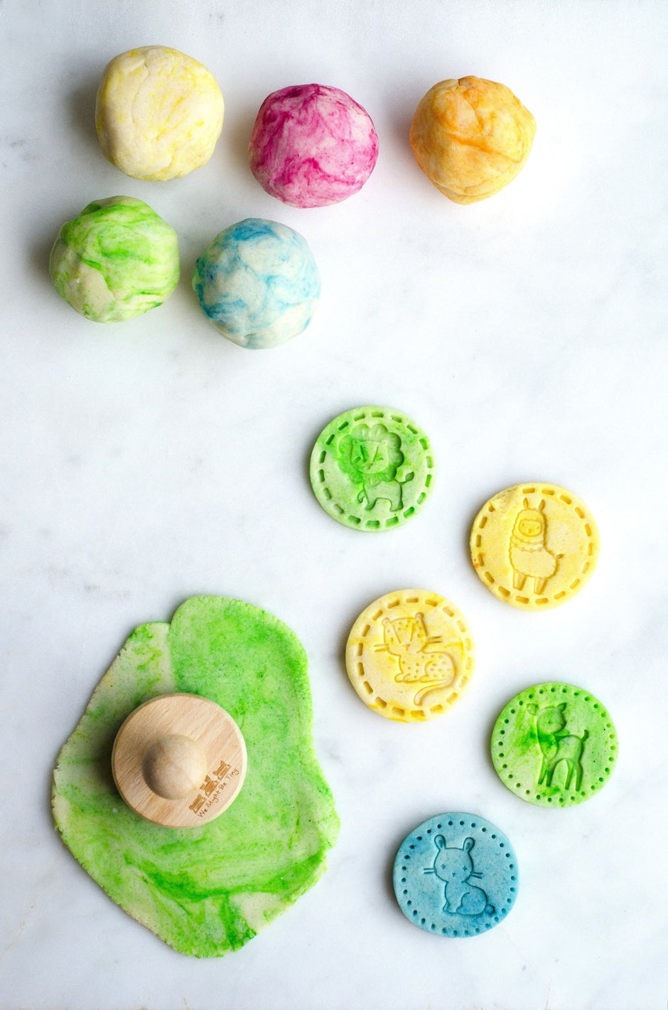 The Best Edible Playdough Recipe. It’s Marble!