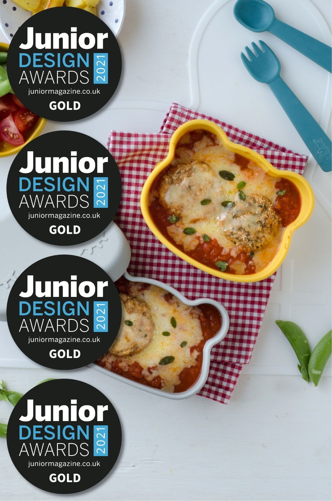 We've won four GOLD at international design awards