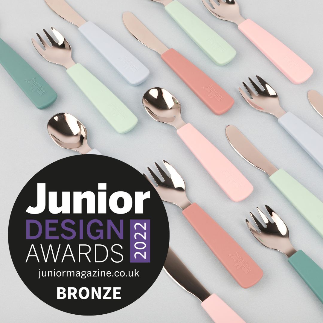 We've won Bronze for Best Children's Tableware Design (Cutlery)