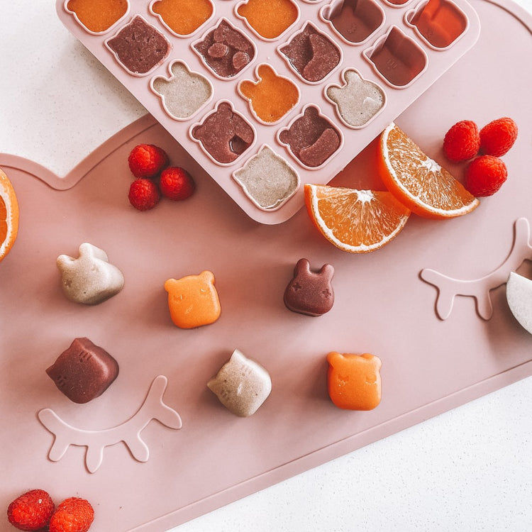 Silicone Baby Food Tray with lid | Freeze or Bake