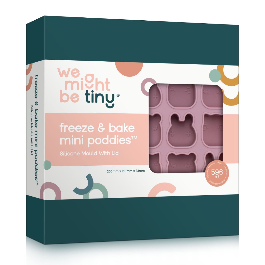 Freeze & Bake Mini Poddies - The Mini Silicone Tray in Dusty Rose